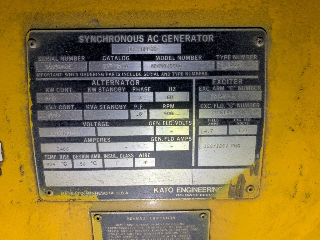 Used CAT 3606 Generator Set